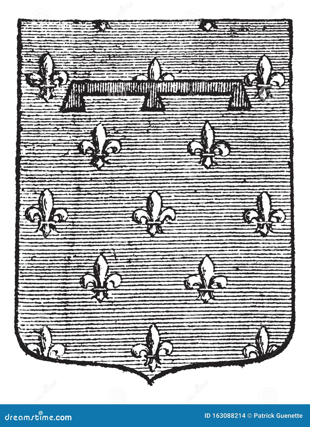 Heraldry On Vintage Wallpaper Stock Photo | CartoonDealer.com #1253262