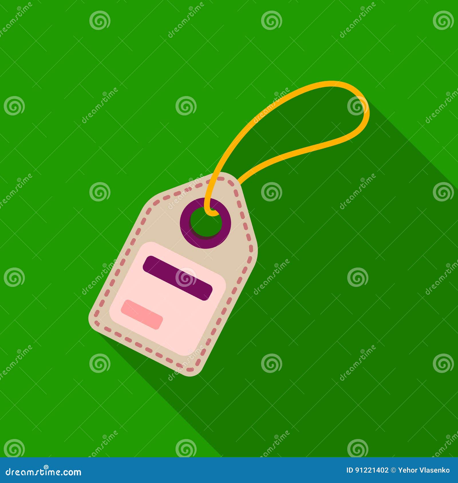 Label Icon in Flat Style Isolated on White Background. E-commerce ...