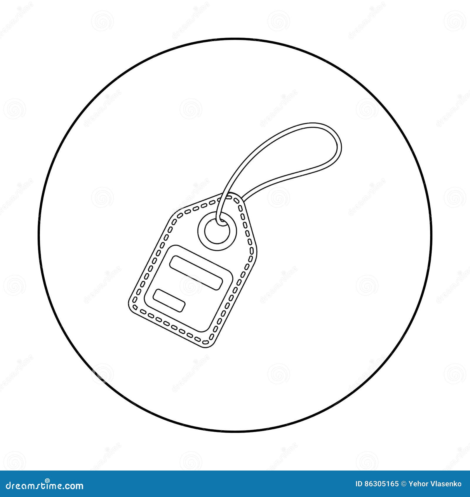 Label Icon in Outline Style Isolated on White Background. E-commerce ...
