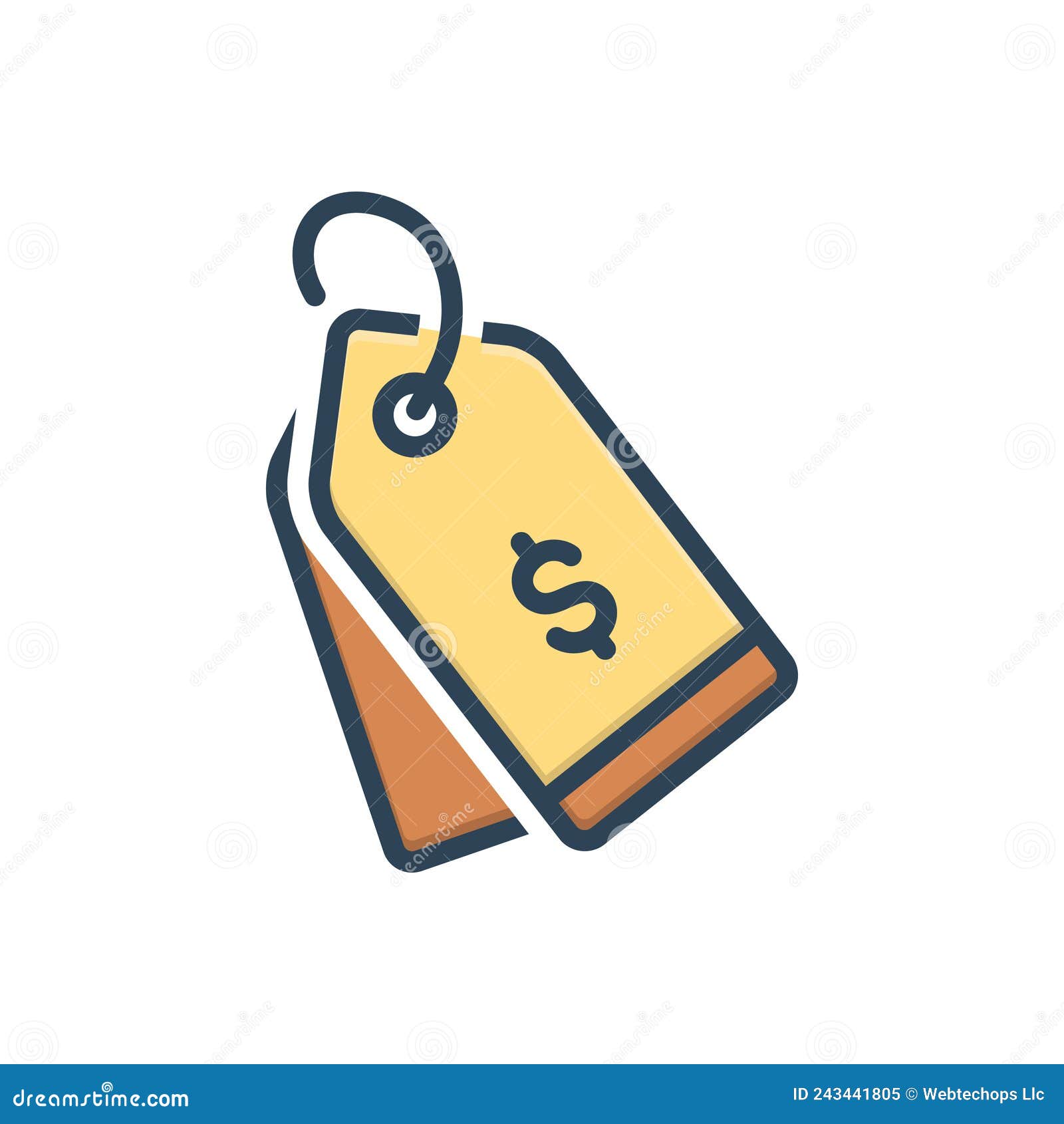 Color Illustration Icon for Label, Tag and Sticker Stock Illustration ...