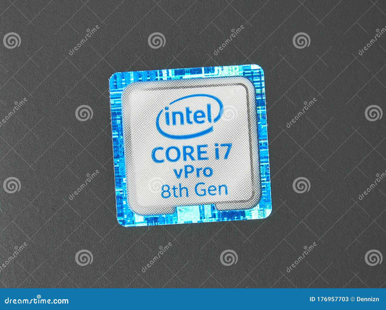 Label of Intel Mobile CPU Central Processor Unit I7 8th Generation ...