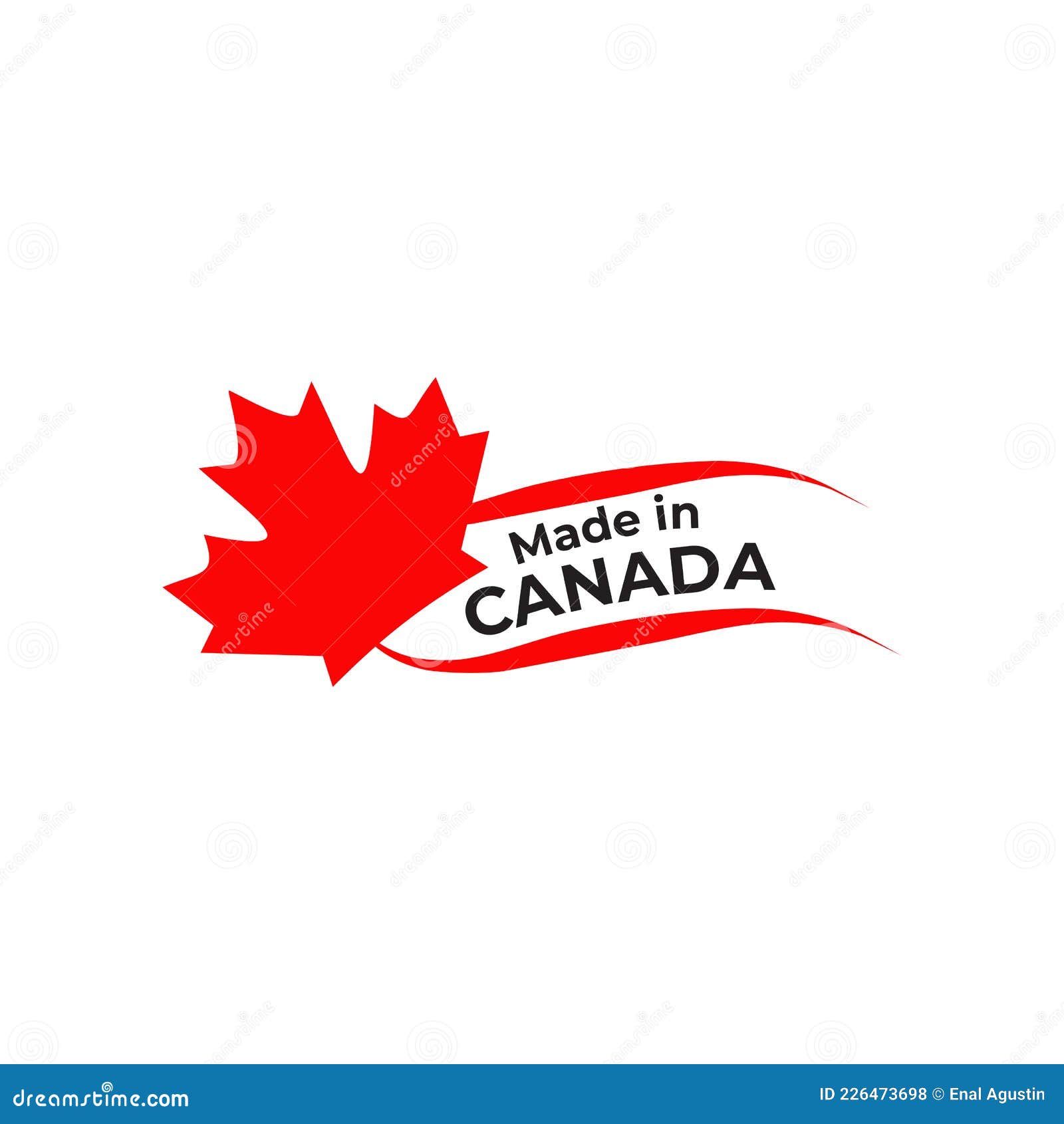 Label Made in Canada Logo Design Template Stock Vector - Illustration ...