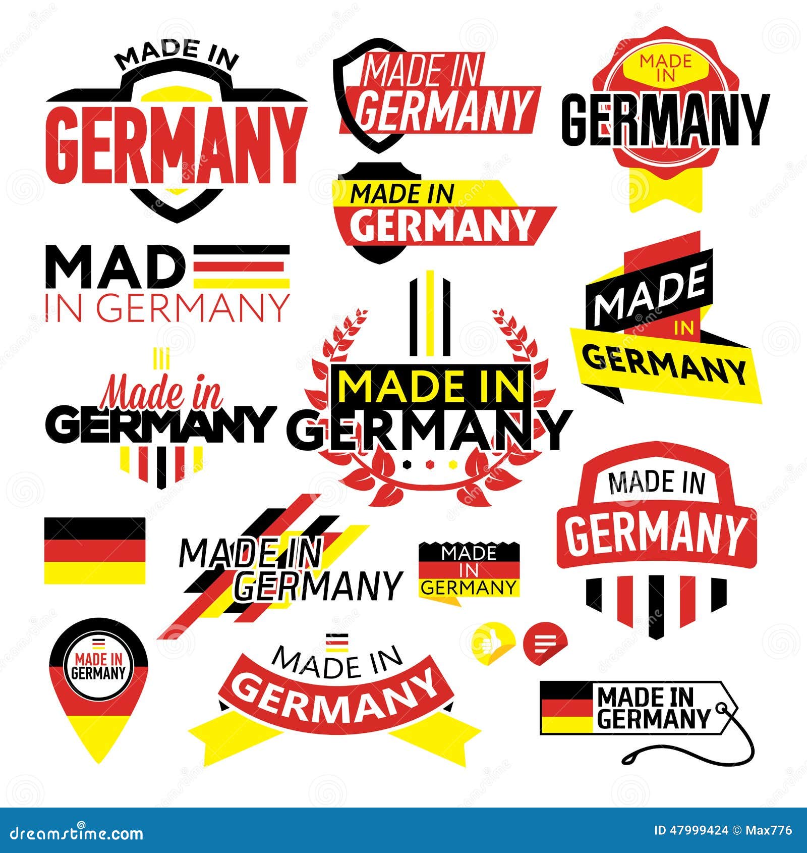 Label Made in Germany stock vector. Illustration of manufacturing ...