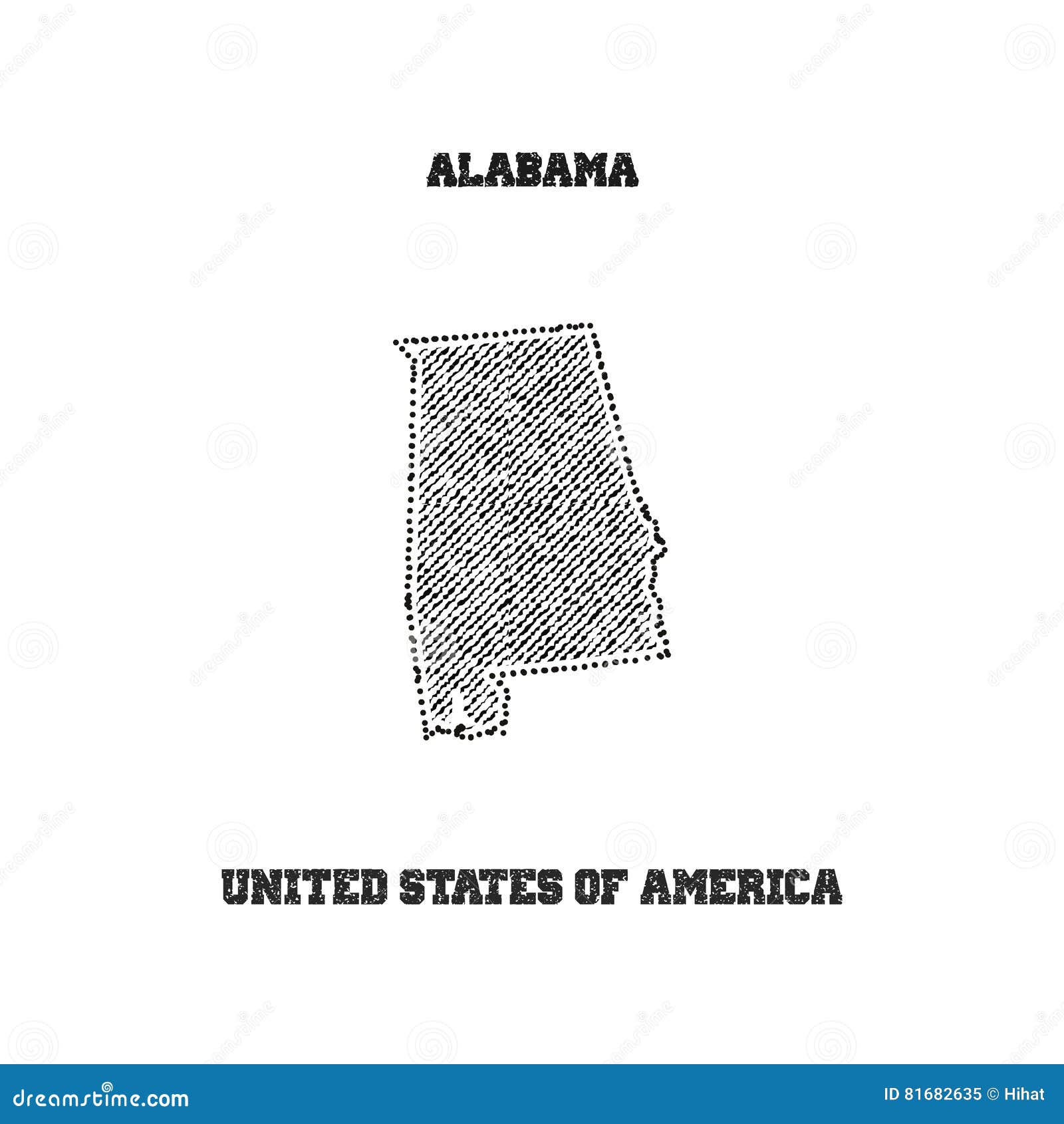 Label with map of alabama stock illustration. Illustration of freedom ...