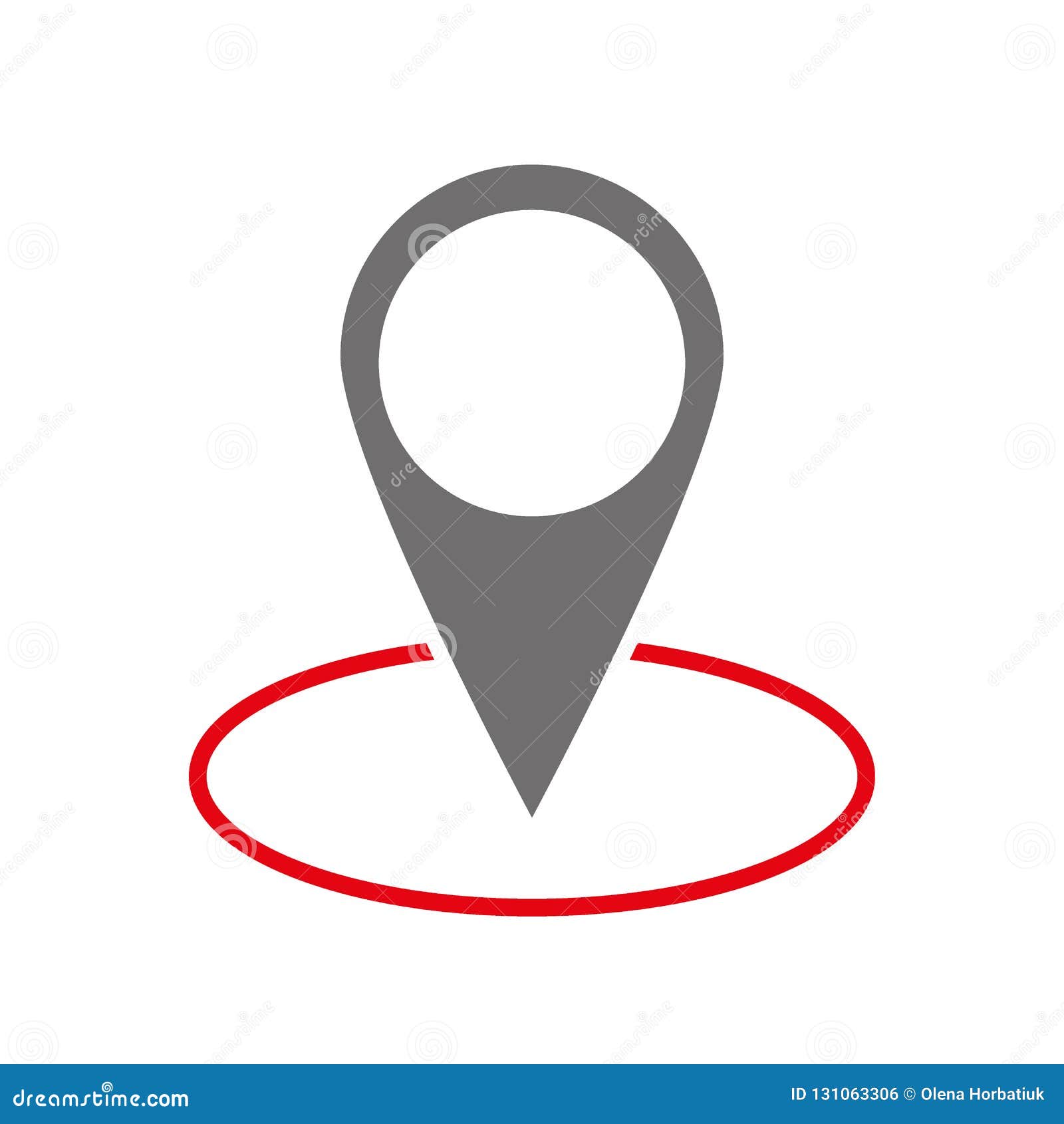 The label on the map icon stock vector. Illustration of communication ...