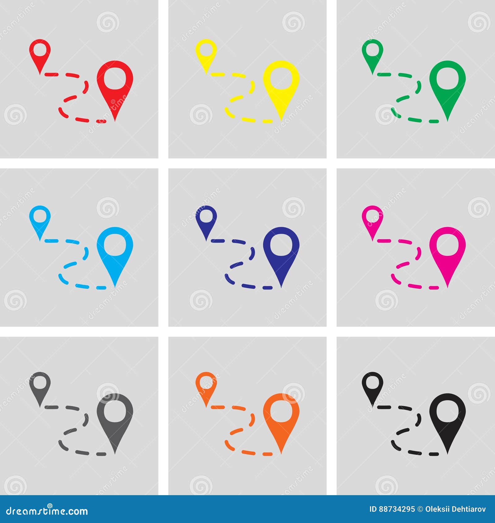 Label for Map Icon Stock Vector Illustration Flat Design Stock Vector ...