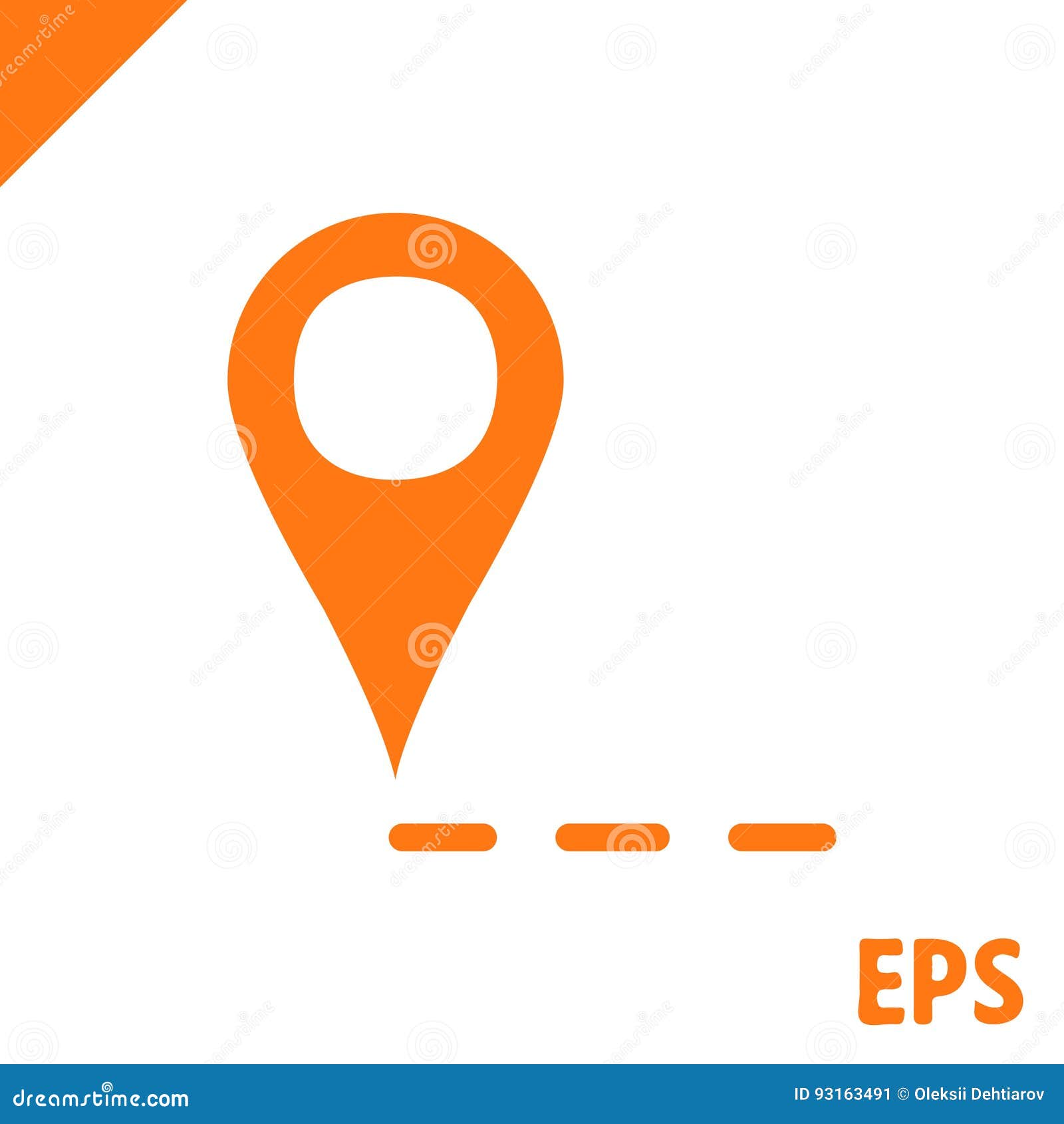 Label for Map Icon Stock Vector Illustration Flat Design Stock Vector ...