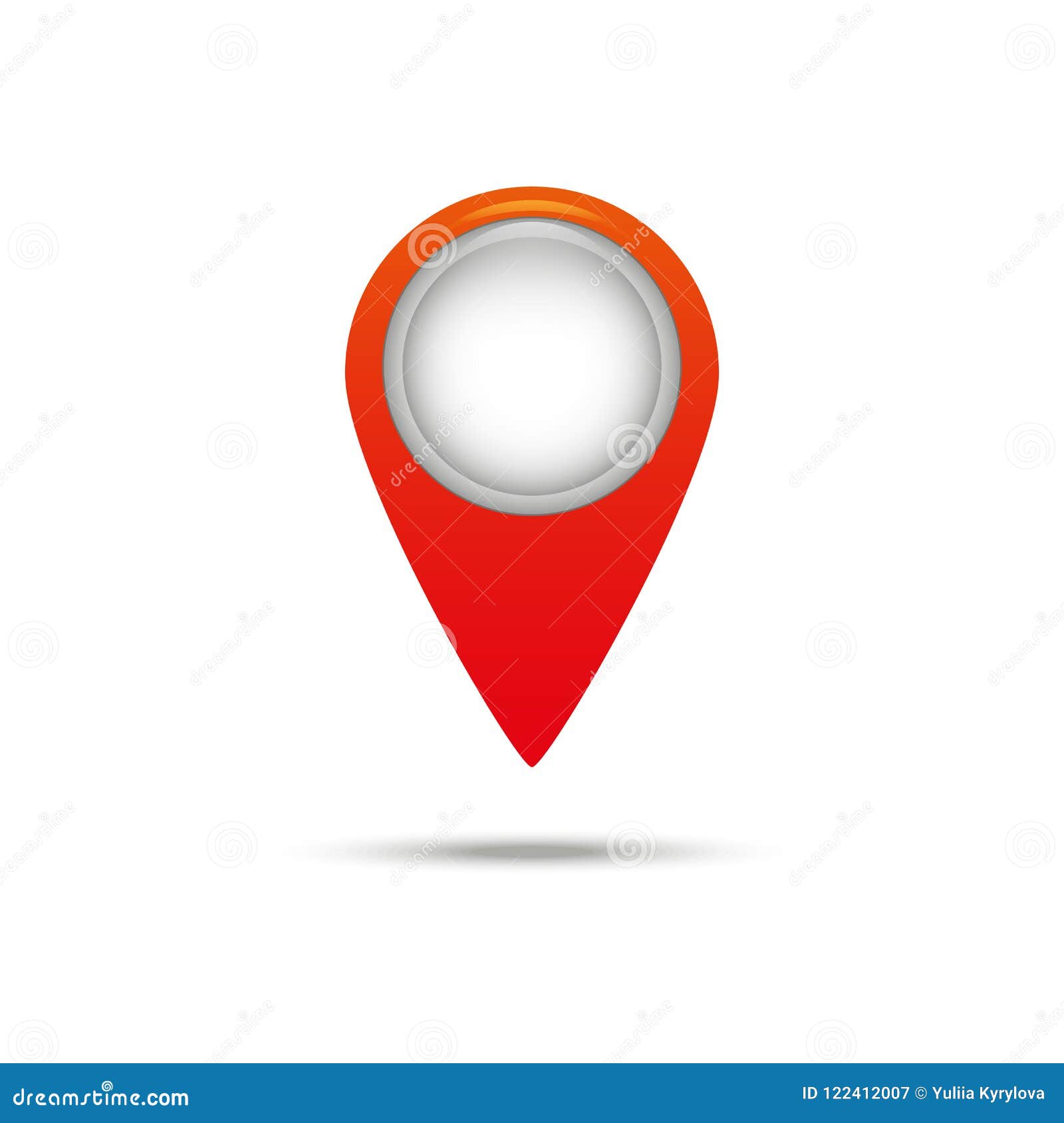 The label on the map icon stock vector. Illustration of bubble - 122412007