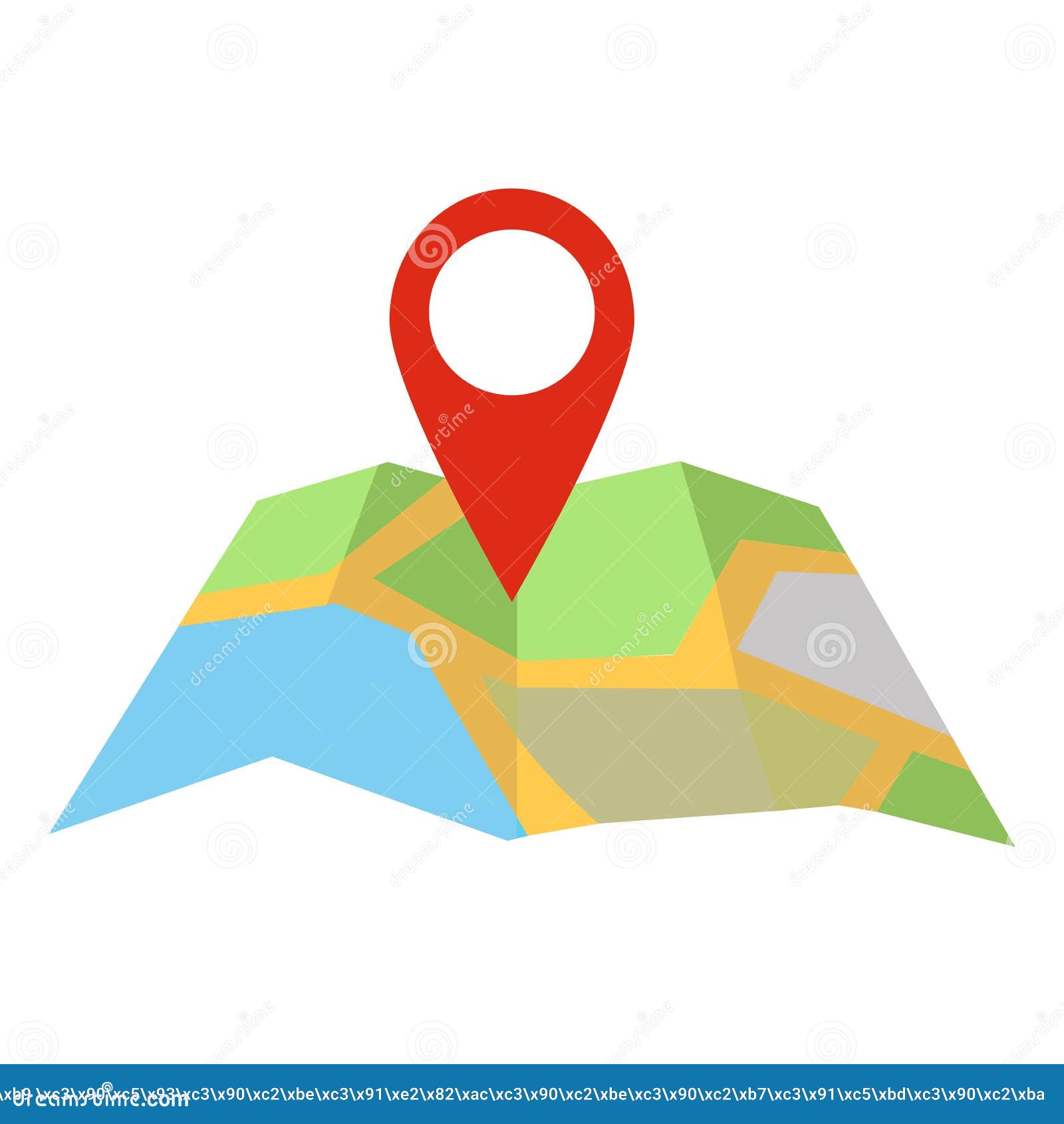 Label on Map, Location, Vector Illustration Editorial Photo ...