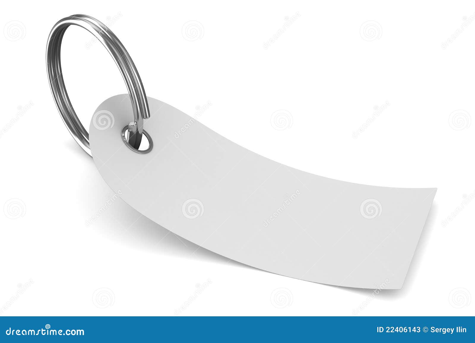 Label and Metallic Ring on White Background Stock Illustration ...