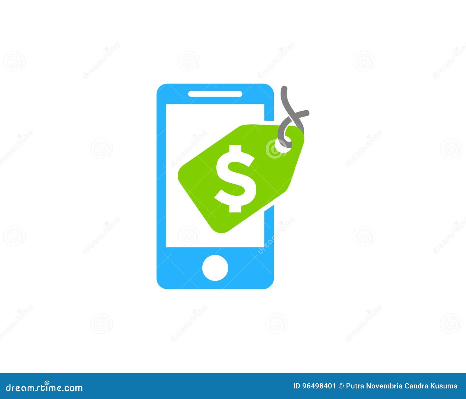 Label Mobile Phone Icon Logo Design Element Stock Vector - Illustration ...
