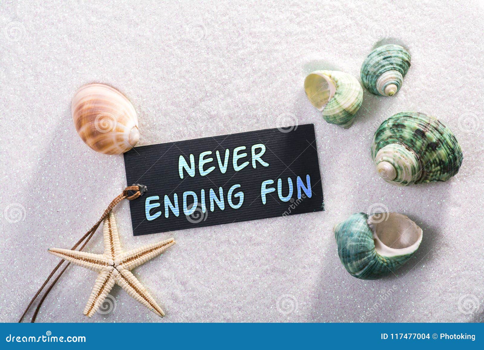 Label with Newer Ending Fun Stock Photo - Image of celebration ...