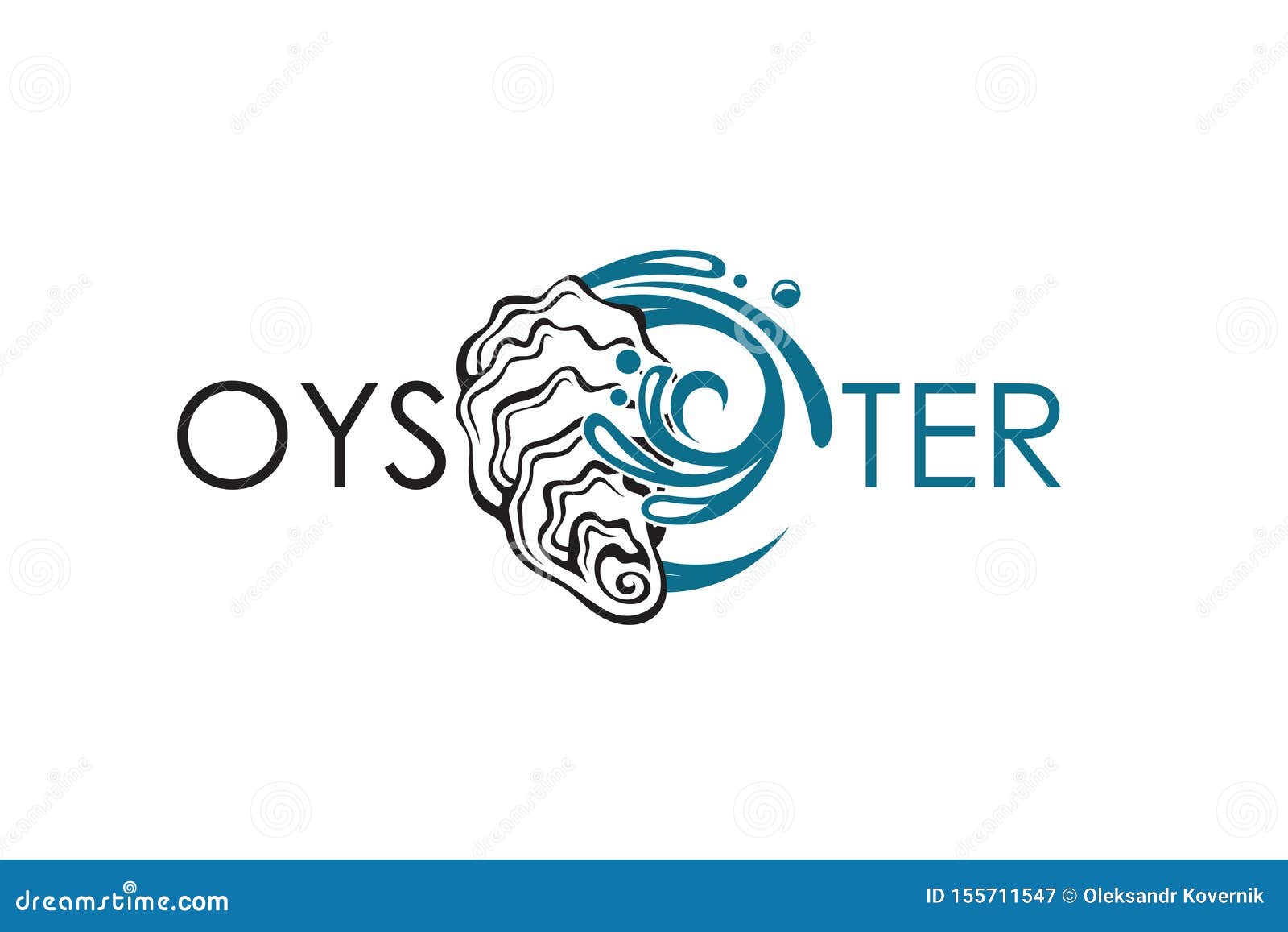 Oyster shell label stock vector. Illustration of etching - 155711547