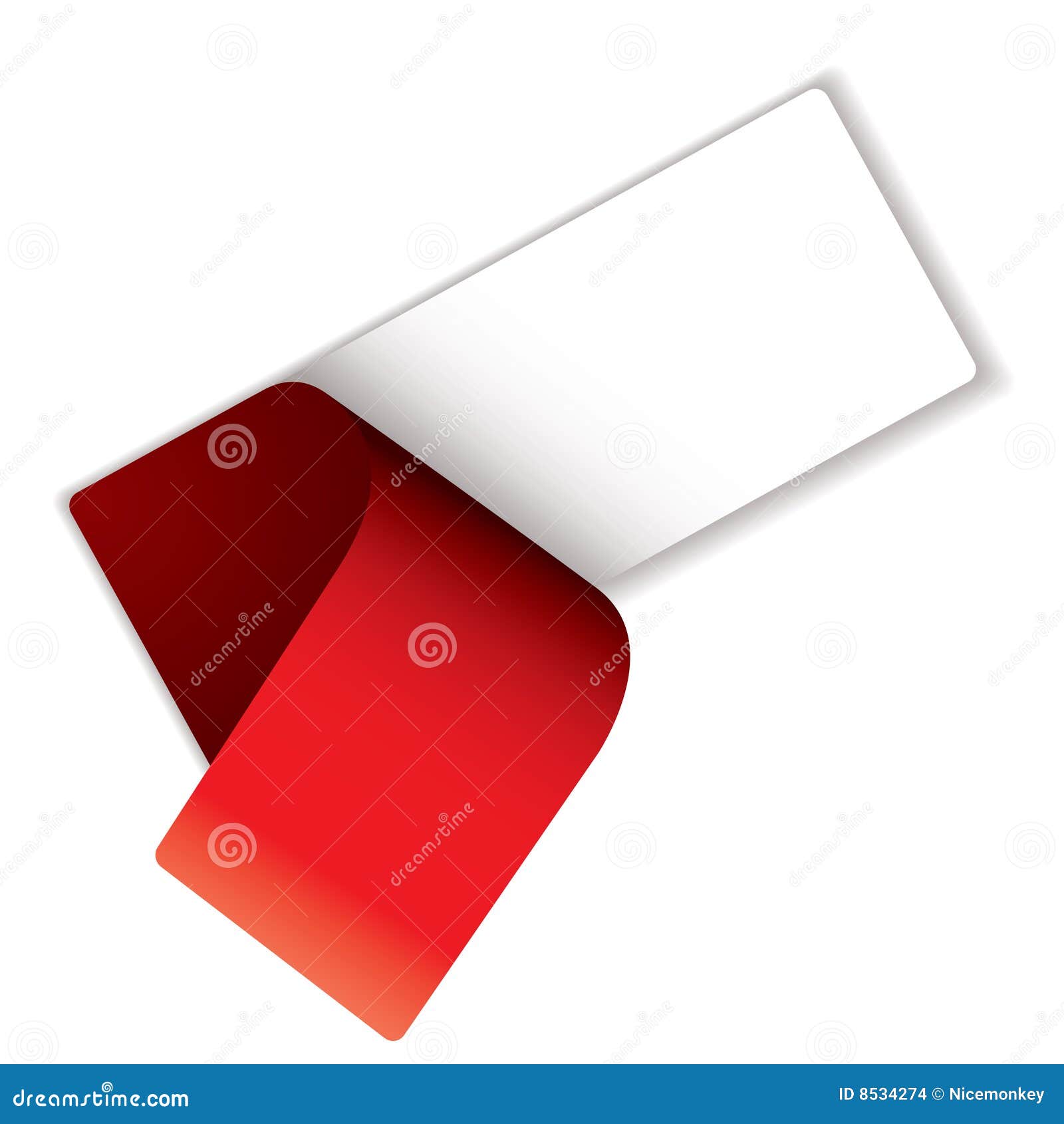 Label peel stock vector. Illustration of white, color - 8534274