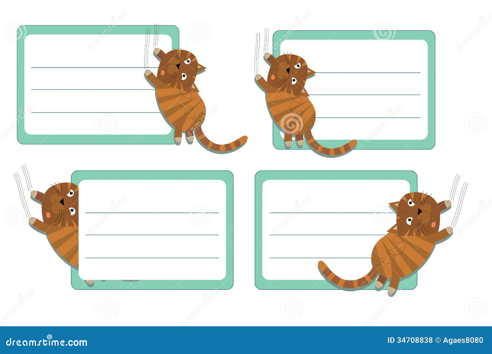 The Label with Place for Text - Illustration for the Kids Stock ...