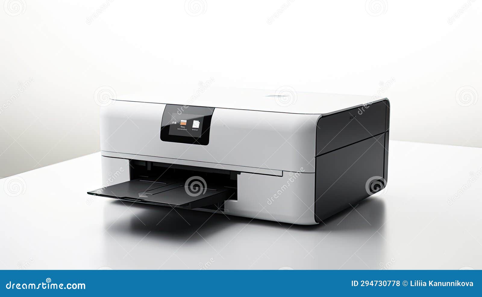 A Label Printer Isolated on a Pristine White Background in Ultra-high ...