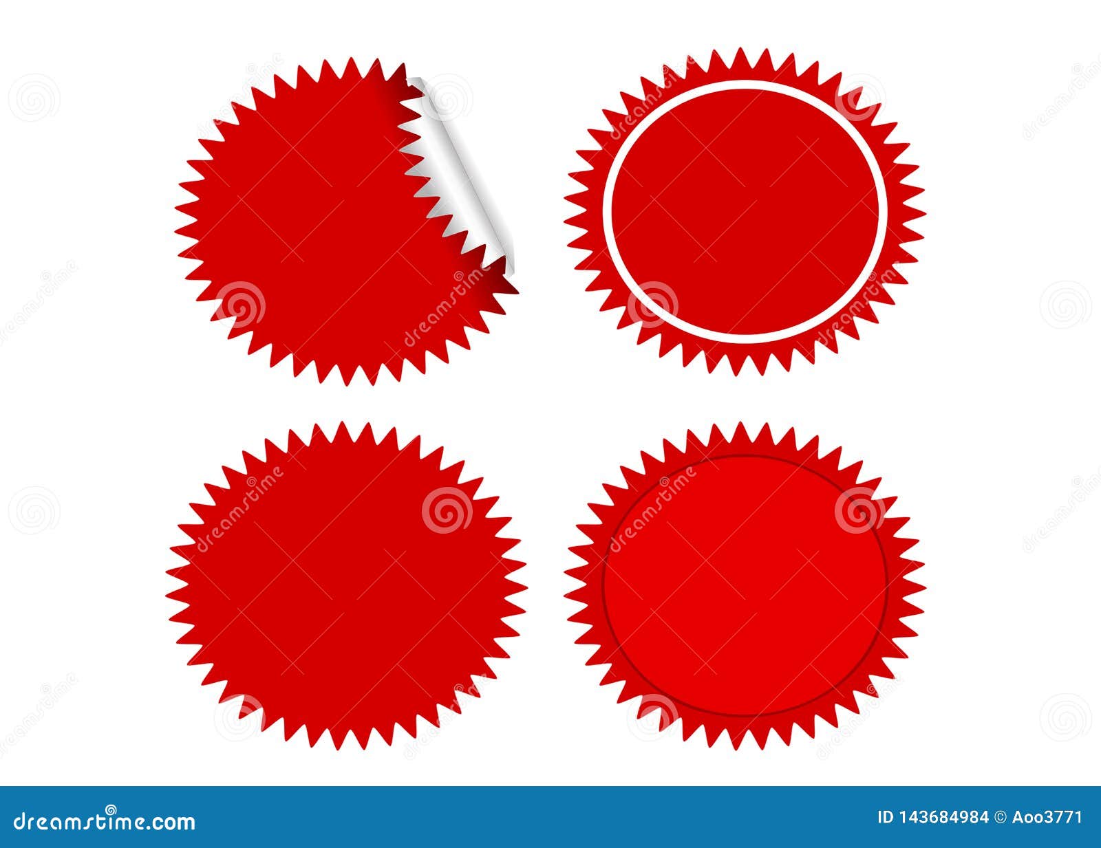 Label red Circle stock vector. Illustration of design - 143684984