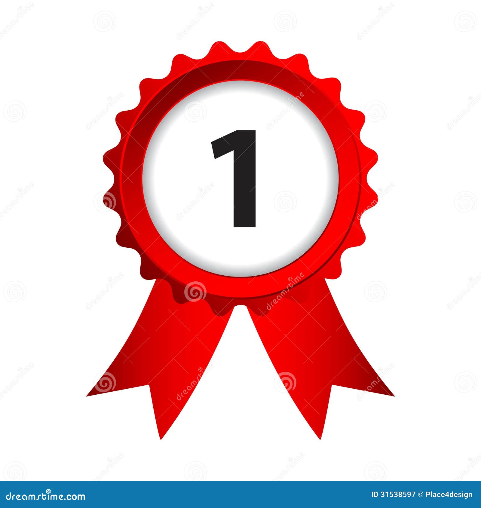 Label with red ribbons stock vector. Illustration of original - 31538597