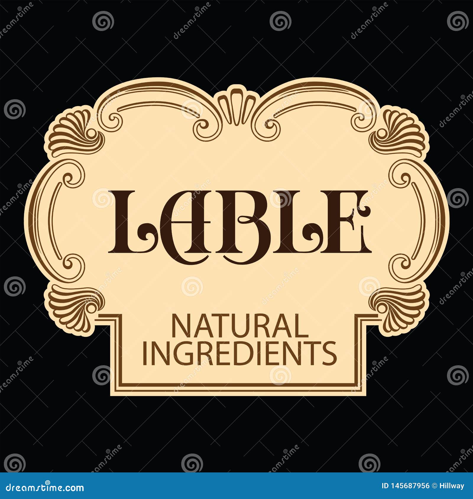 Label, Retro Vintage Style Typographic Template Stock Vector ...