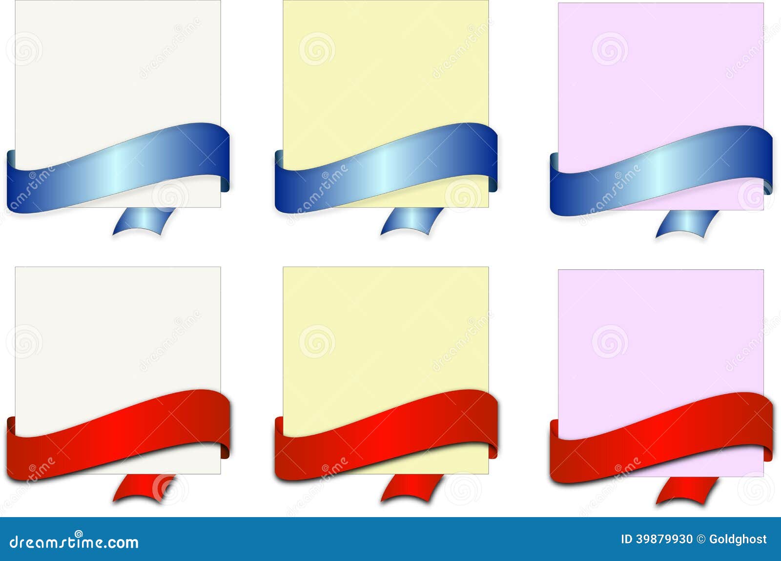 Label with Ribbon stock vector. Illustration of background - 39879930