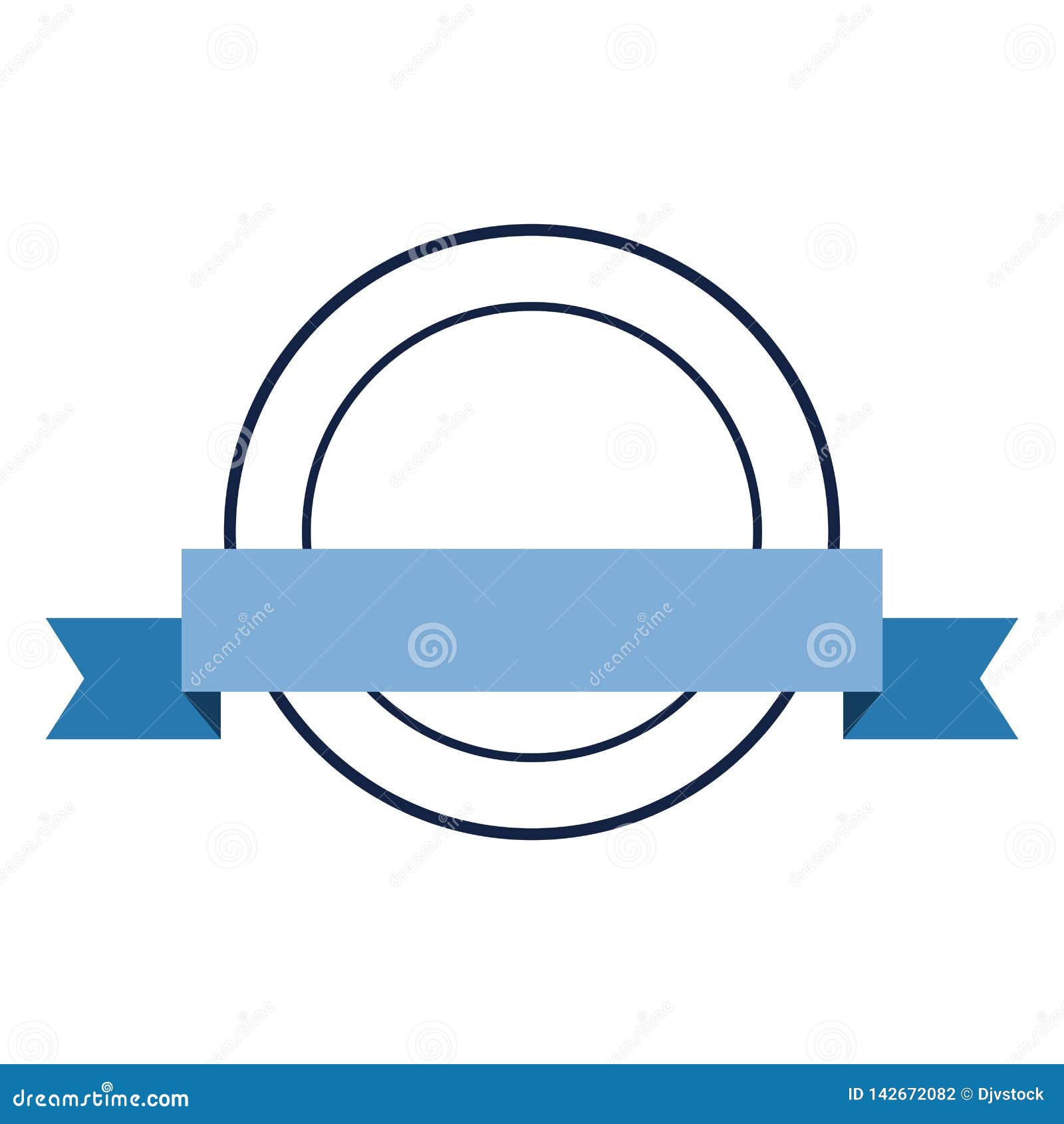 Label Ribbon Banner Blank Template Stock Vector - Illustration of frame ...