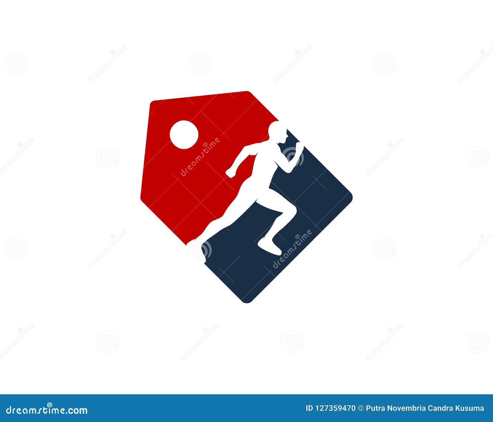Label Run Logo Icon Design stock vector. Illustration of icon - 127359470