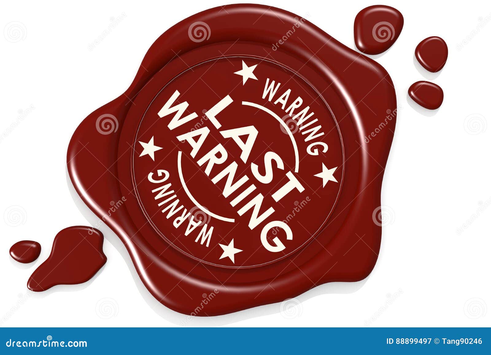 Label seal of Last warning stock illustration. Illustration of retro ...