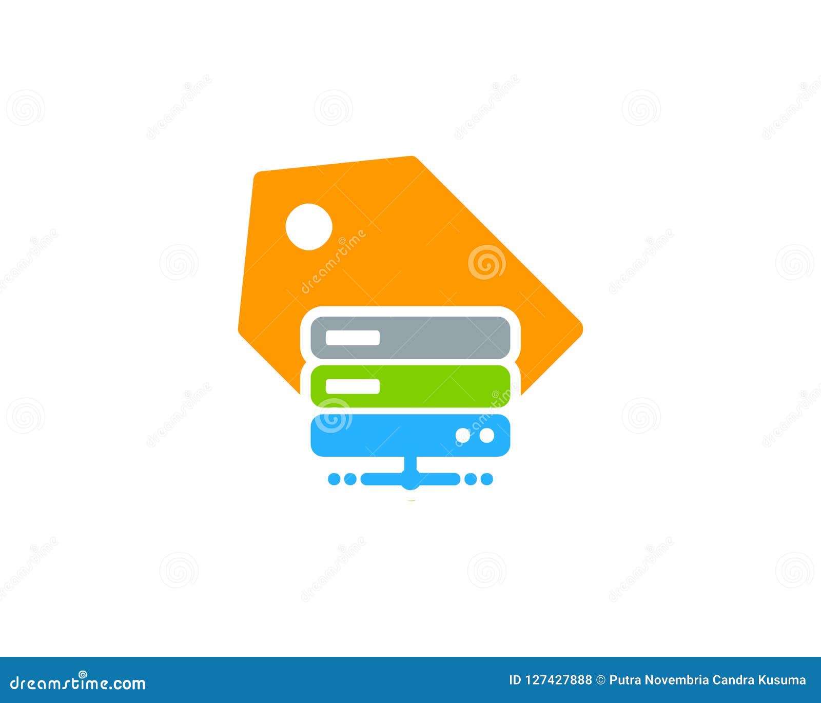 Label Server Logo Icon Design Stock Vector - Illustration of design ...