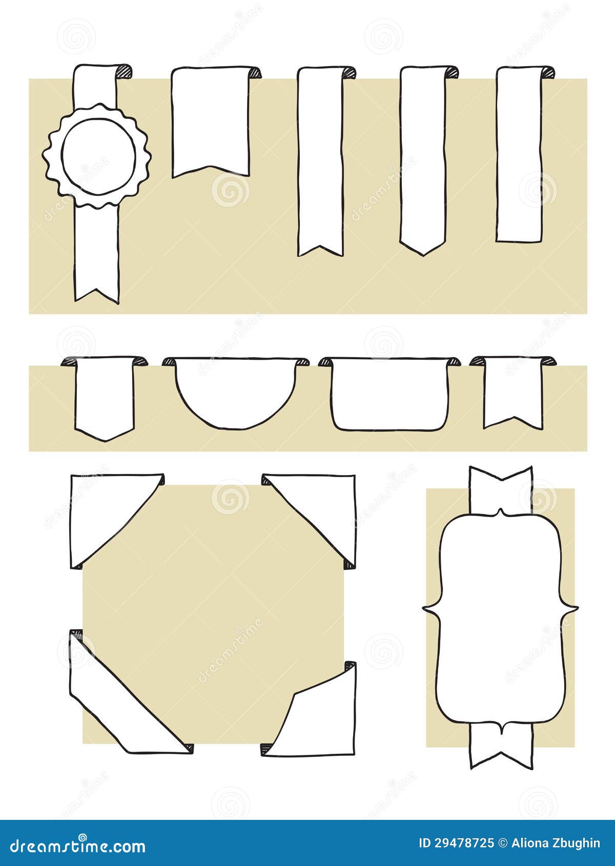 Label set stock vector. Illustration of label, ribbon - 29478725