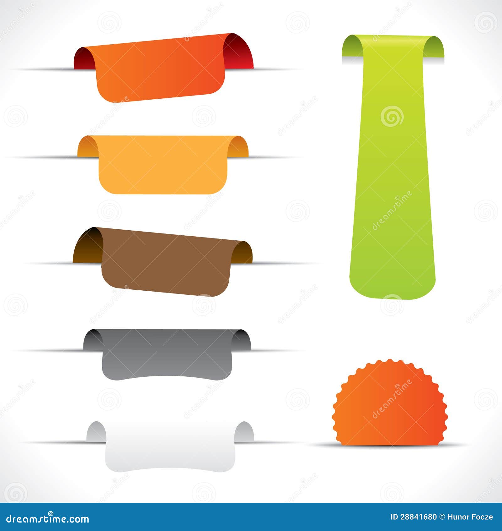 Label Set in Different Color Variations Stock Vector - Illustration of ...