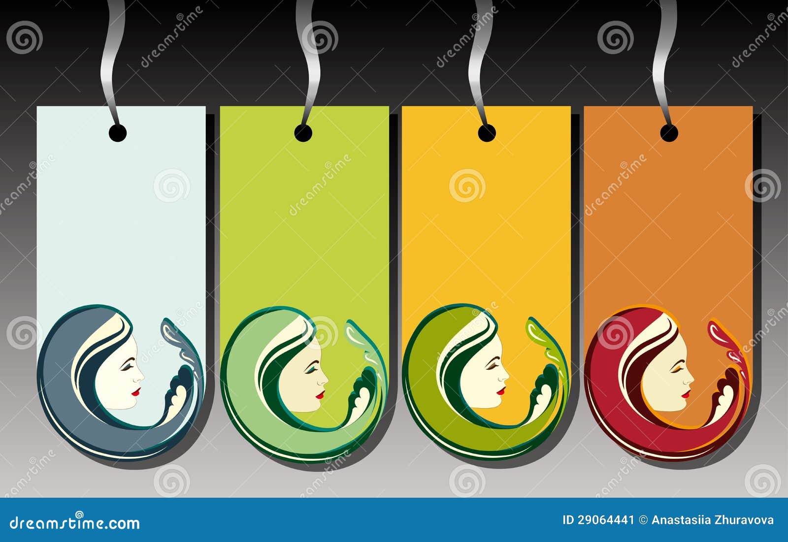 Label set of four seasons stock illustration. Illustration of buying ...