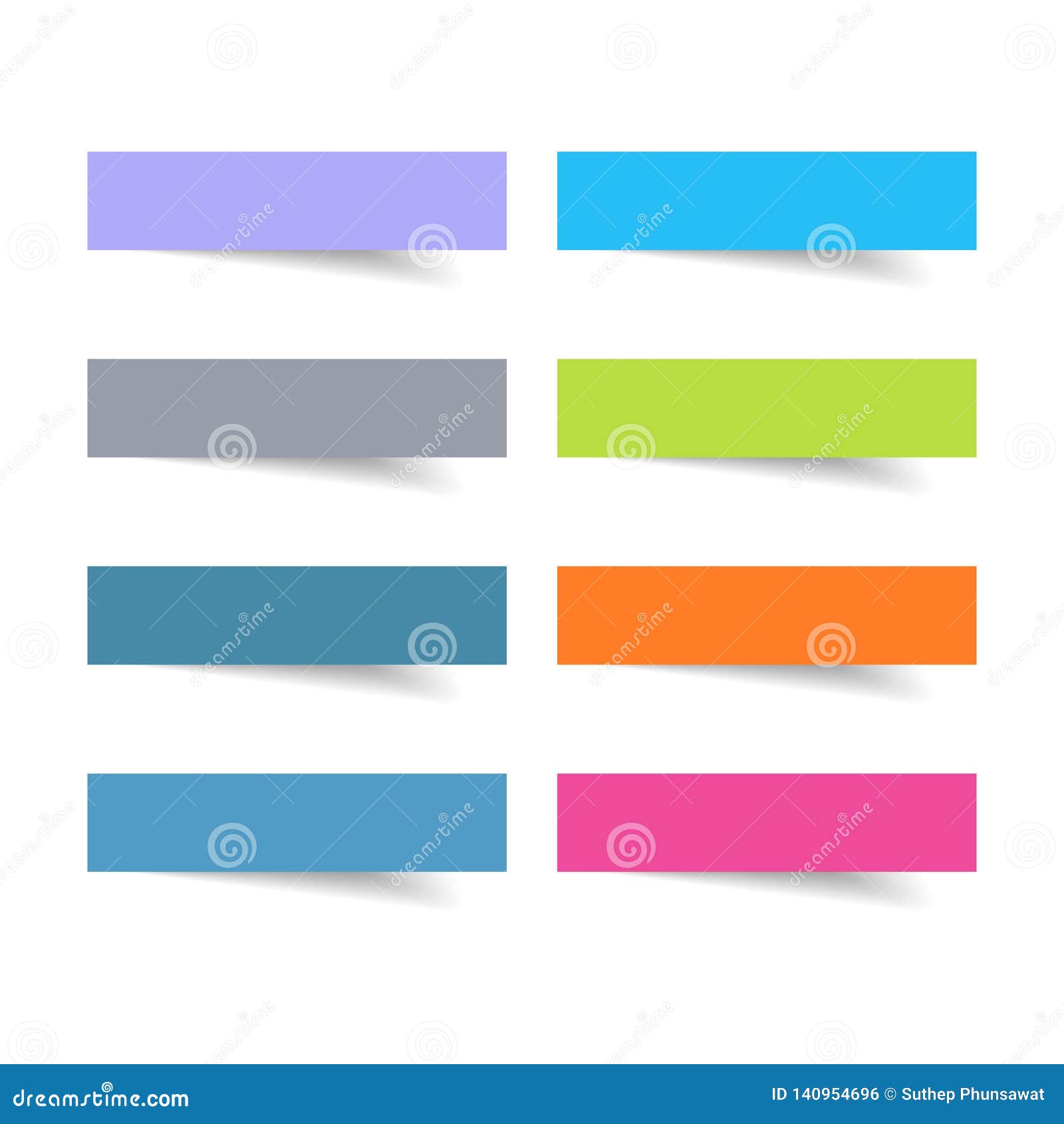 Label Set with Full Color Vector Design Element, Illustrator Stock ...