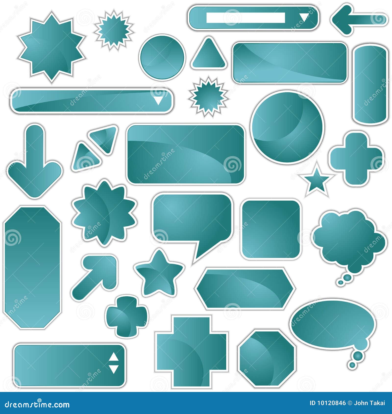 Label Set - Teal stock vector. Illustration of communicate - 10120846