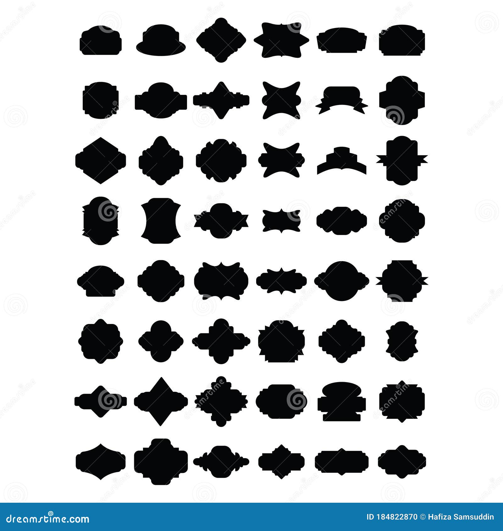 Label Silhouettes. Vector Illustration Decorative Background Design ...