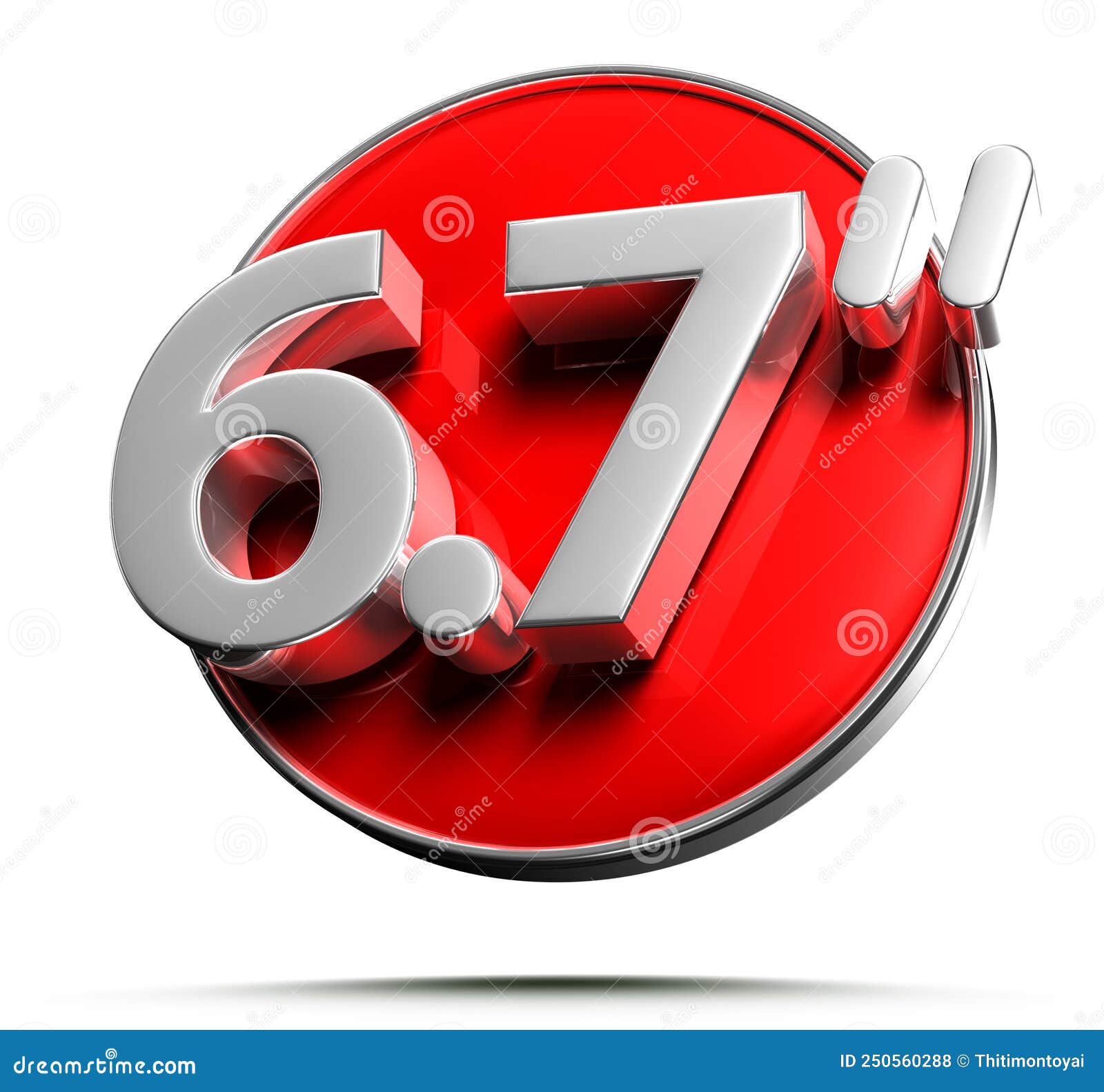 Label size 6.7 inch. stock illustration. Illustration of metal - 250560288