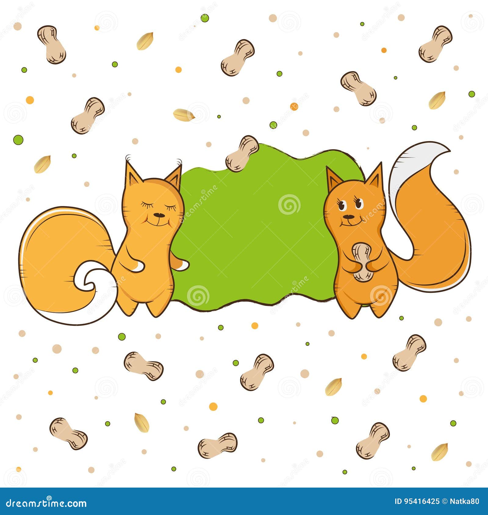 Label squirrel nut peanut stock vector. Illustration of acorn - 95416425