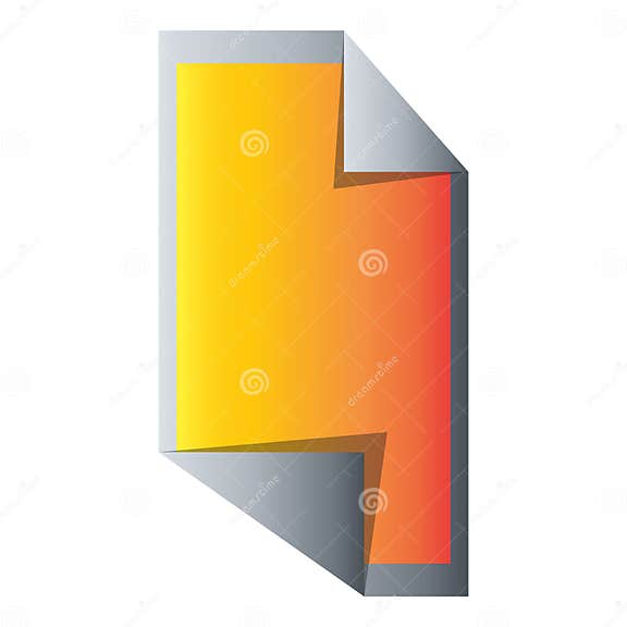 Colorful Peeling Label Sticker Illustration. Realistic Label Sticker ...