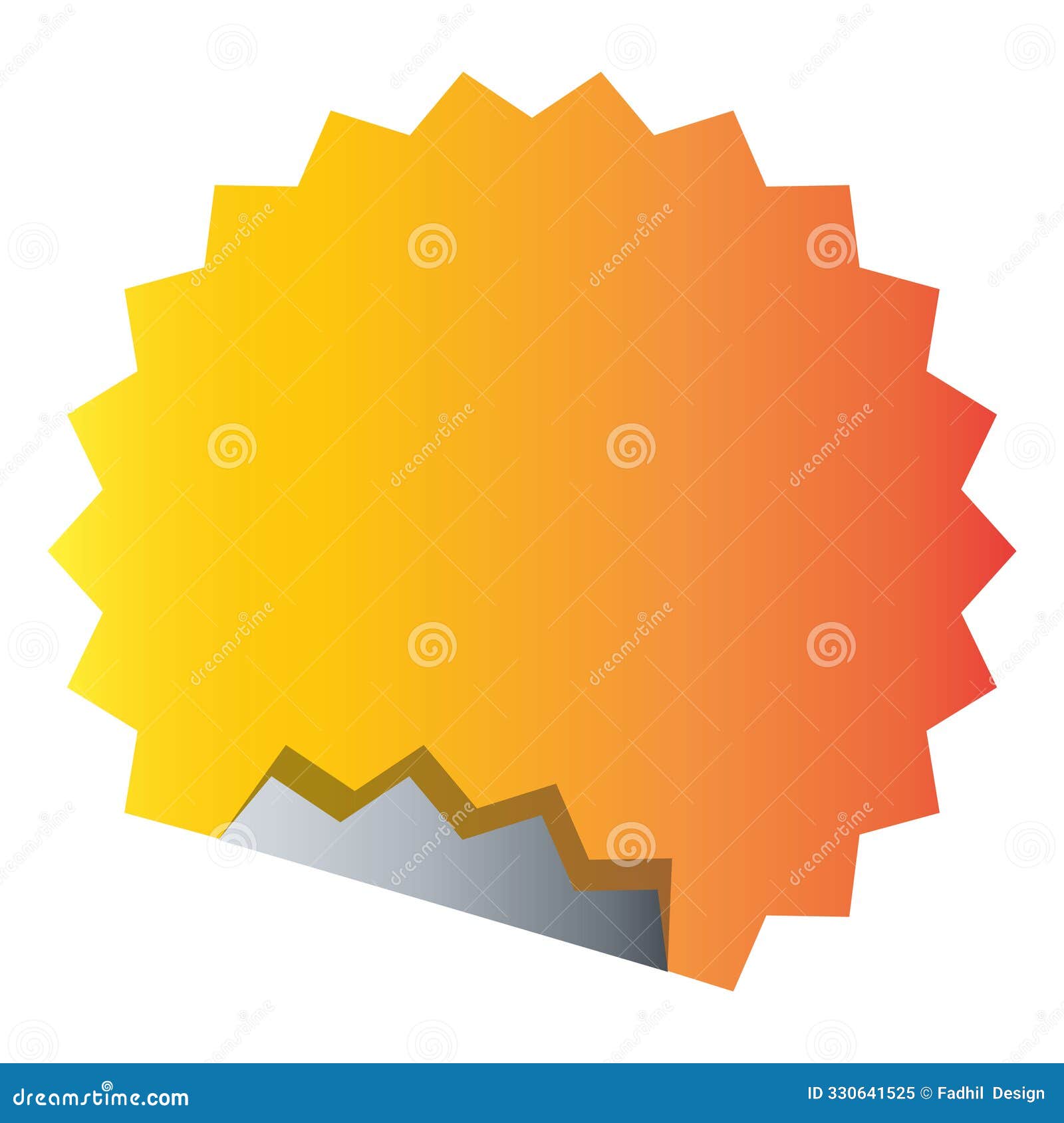 Colorful Peeling Label Sticker Illustration. Realistic Label Sticker ...