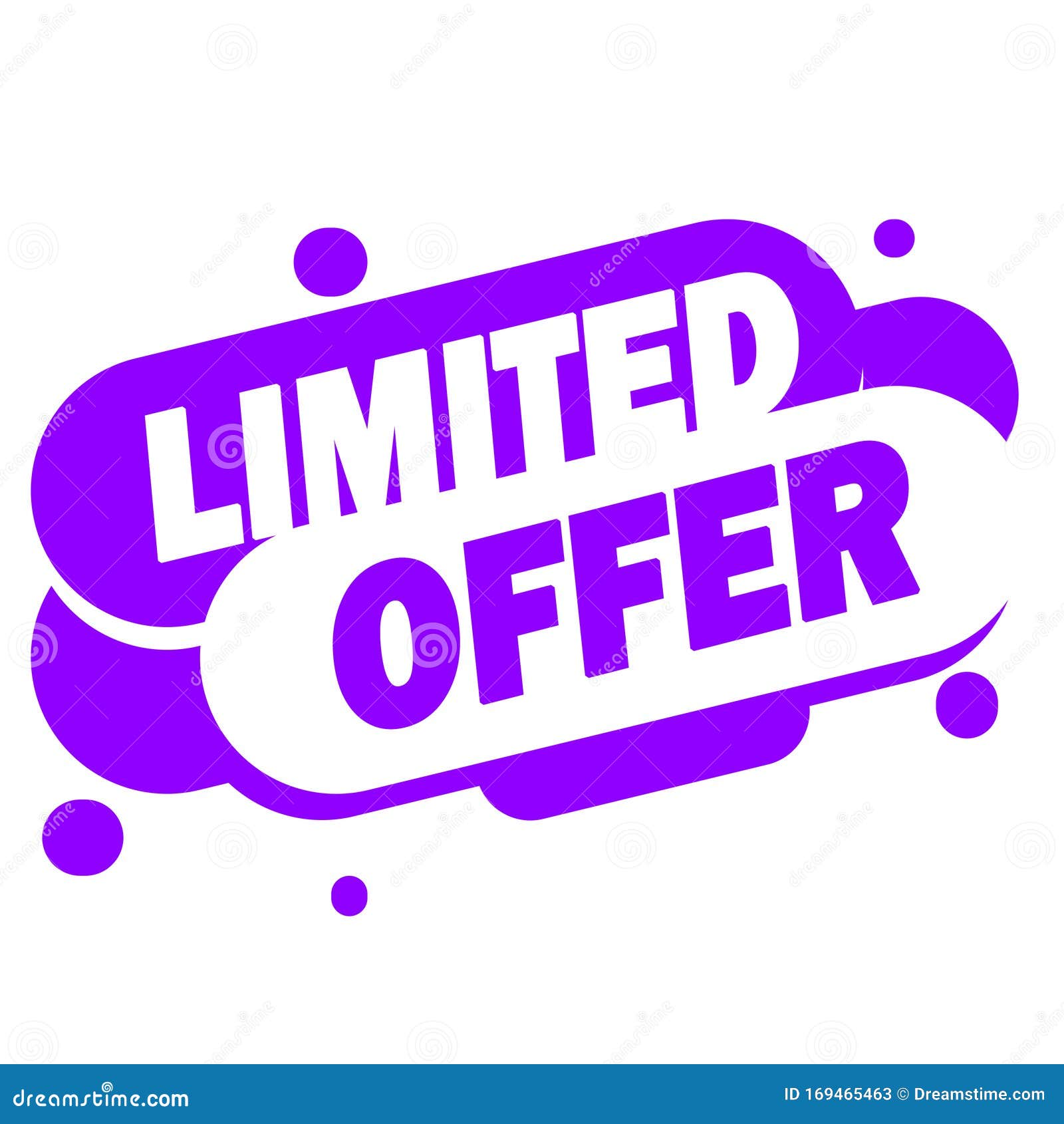 LIMITED OFFER - PROMOTION LABEL - ADVERTISEMENT Stock Illustration ...