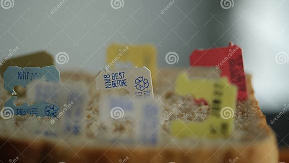 Label Sticker of Best before Date Onbread. Stock Image - Image of code ...