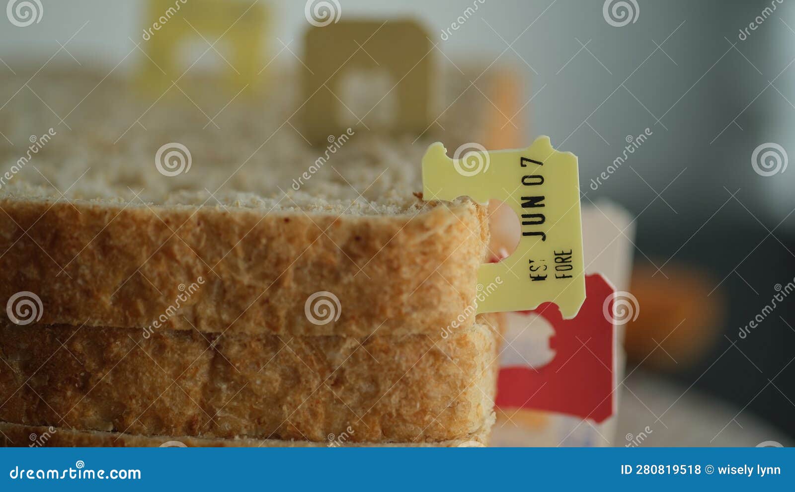 Label Sticker of Best before Date Onbread. Stock Photo - Image of ...