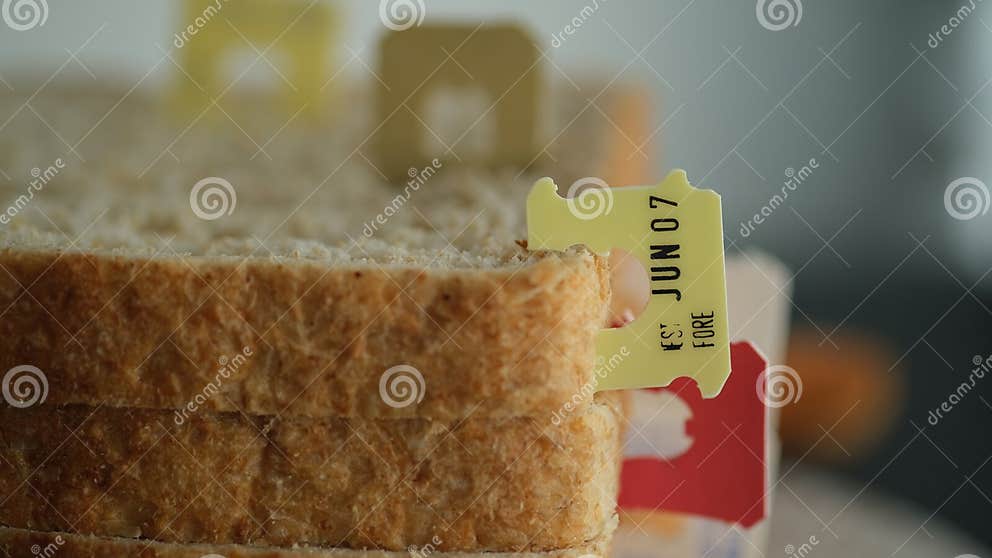 Label Sticker of Best before Date Onbread. Stock Photo - Image of ...