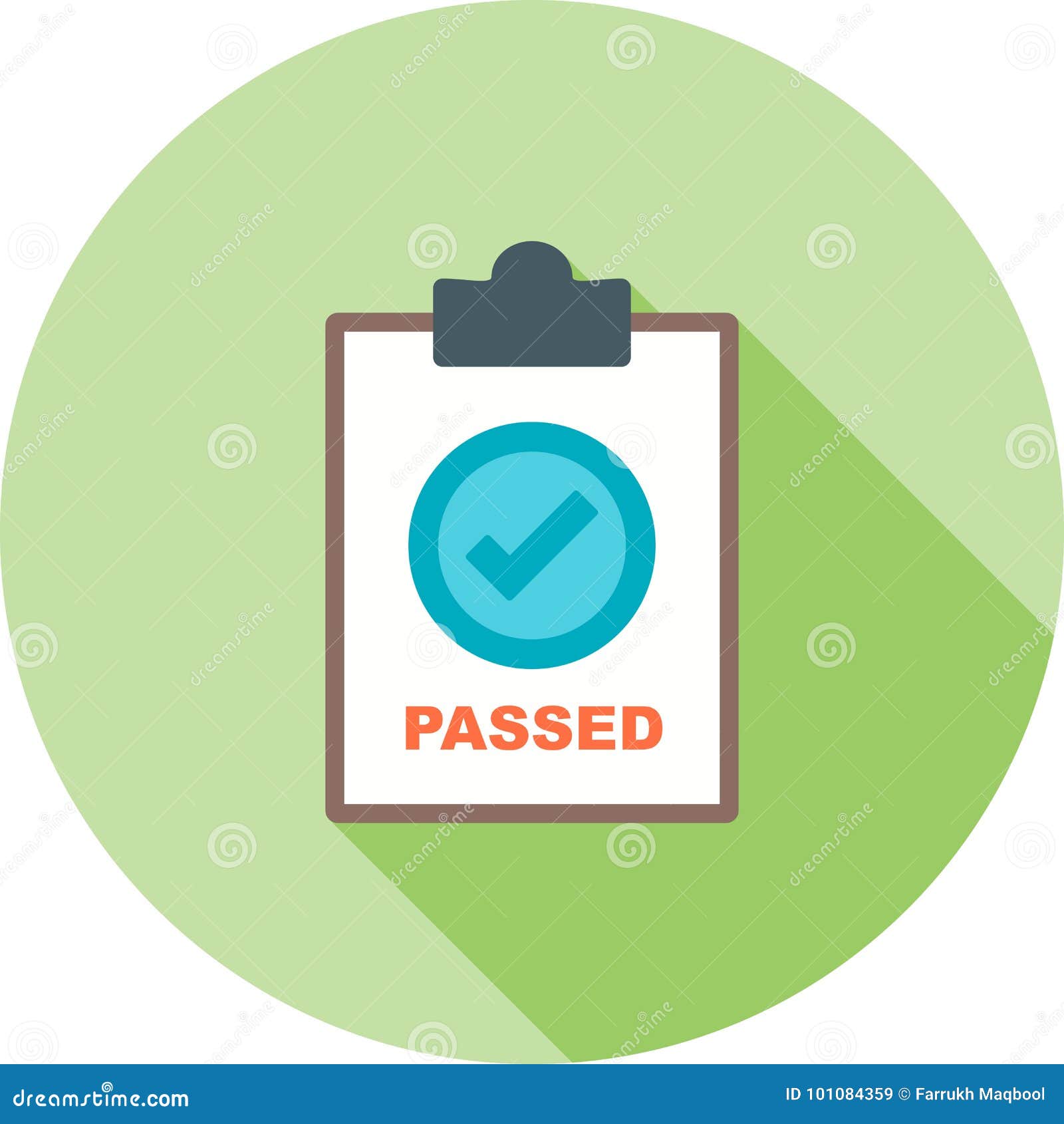QC Passed stock vector. Illustration of pass, service - 101084359