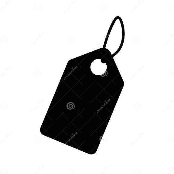 Label on a String Icon. Vector Isolated Stock Vector - Illustration of ...