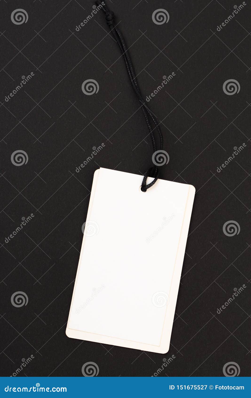 Label Tag on Black Background. - Image Stock Image - Image of gift ...