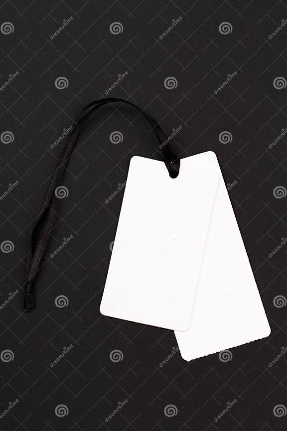 Label Tag on Black Background. - Image Stock Photo - Image of label ...