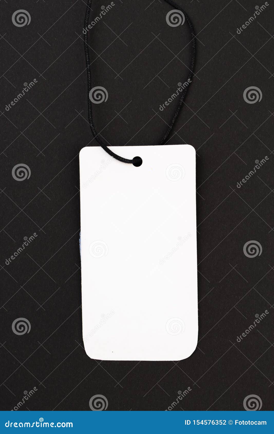 Label Tag on Black Background. - Image Stock Photo - Image of cardboard ...