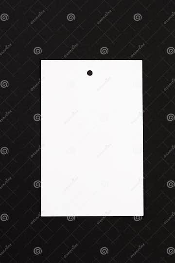 Label Tag on Black Background. - Image Stock Image - Image of clothing ...