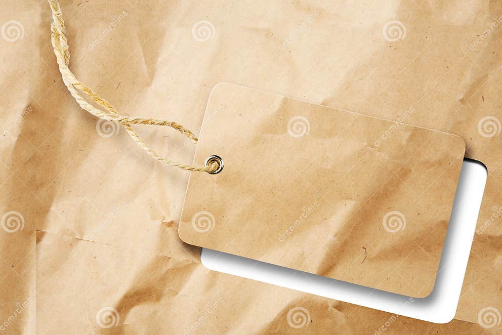 Label Tag Detached stock photo. Image of crumpled, create - 10972124