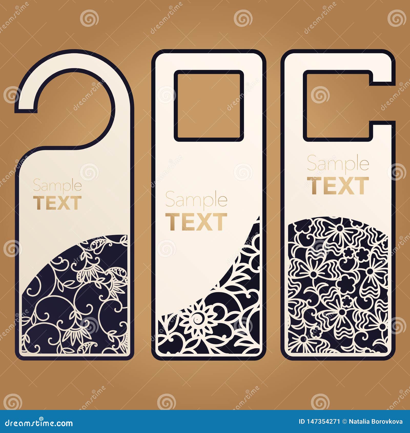 Label and Tag for Laser Cutting Products. Stock Illustration ...